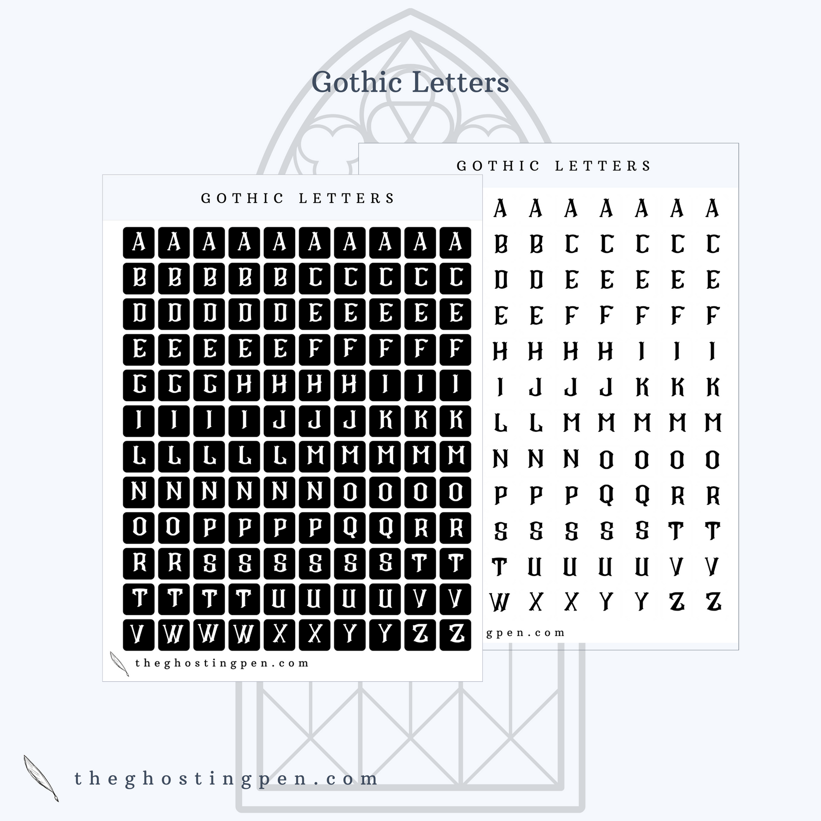 digital gothic letters – The Ghosting Pen